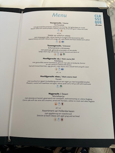 Classique in Den Haag - Menu, openingstijden, prijzen, adres van ...