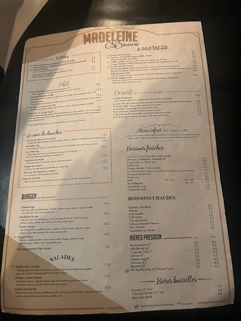 Restaurant Madeleine à Paris - Menu, avis, prix et réservation | TheFork