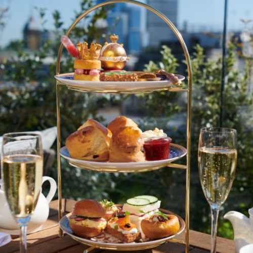 Menu 2026 - The Crown Afternoon Tea at Mercer Roof Terrace in London ...