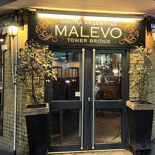 Menu 2026 - Malevo Tower Bridge in Londen | TheFork