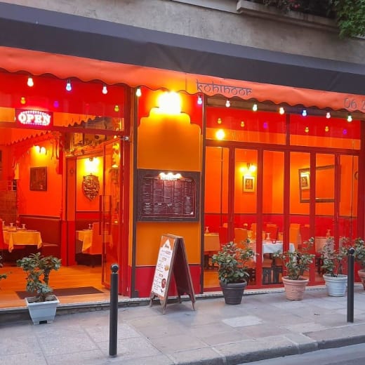 Menu 2026 - Kohinoor Restaurant Indien in Paris | TheFork