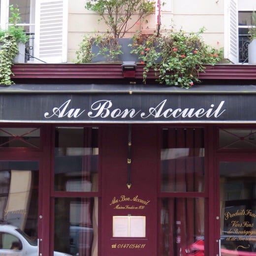 Carte et Menus 2026 - Au Bon Accueil à Paris | TheFork