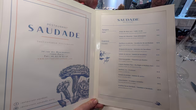 Restaurant Saudade à Paris - Menu, avis, prix et réservation | TheFork