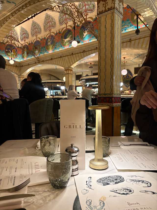 Menus 2026 - The Grill at Harrods in London | TheFork