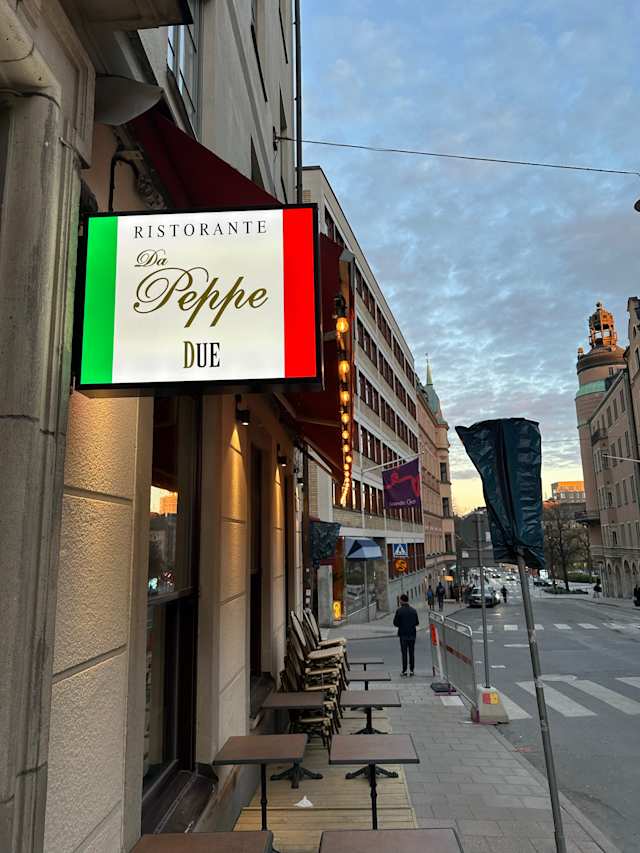 Da Peppe Due Vasastan i Stockholm - Restaurangens meny, öppettider ...