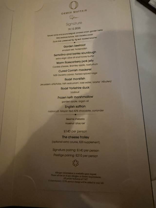 Ormer Mayfair in London - Restaurant Reviews, Menus, and Prices | TheFork