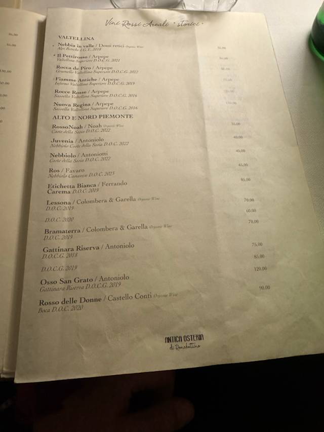 Menù completo e carta 2026 - Antica Osteria il Ronchettino a Milano ...