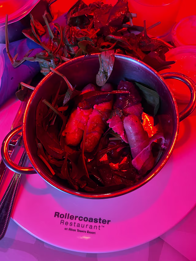 Menu 2026 - Alton Towers Resort - The Rollercoaster Restaurant in Stoke ...