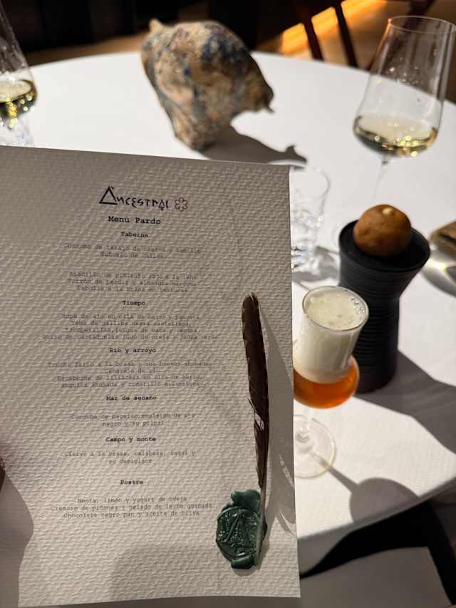 Menu 2025 - Ancestral in Pozuelo de Alarcón | TheFork