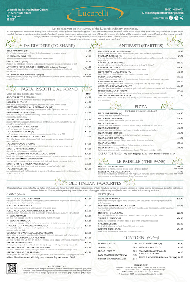 Lucarelli Restaurant Mailbox in Birmingham - Restaurant Reviews, Menu ...