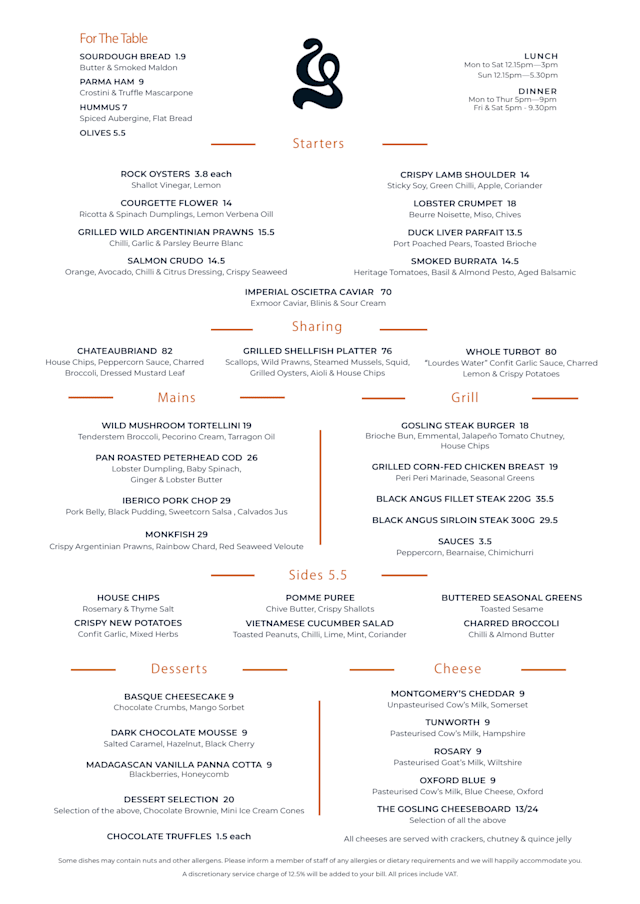 The Gosling in Woking - Restaurant Reviews, Menus, and Prices | TheFork