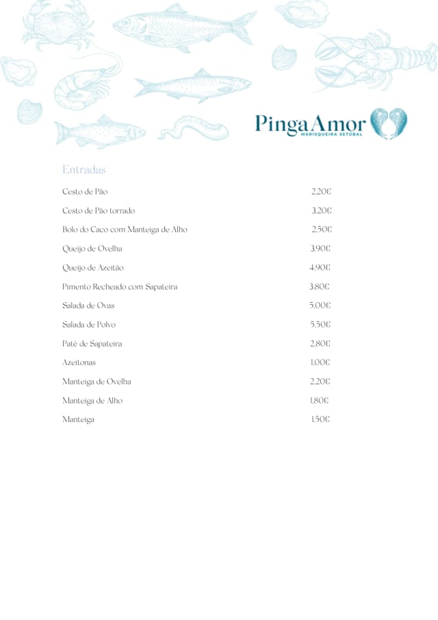 Pinga Amor em Setúbal - Preços, menu, morada, reserva e avaliações do ...