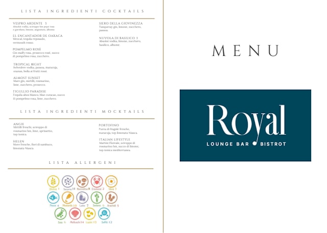 Restaurant Royal Lounge Bar & Bistrot à Rapallo - Menu, avis, prix et ...