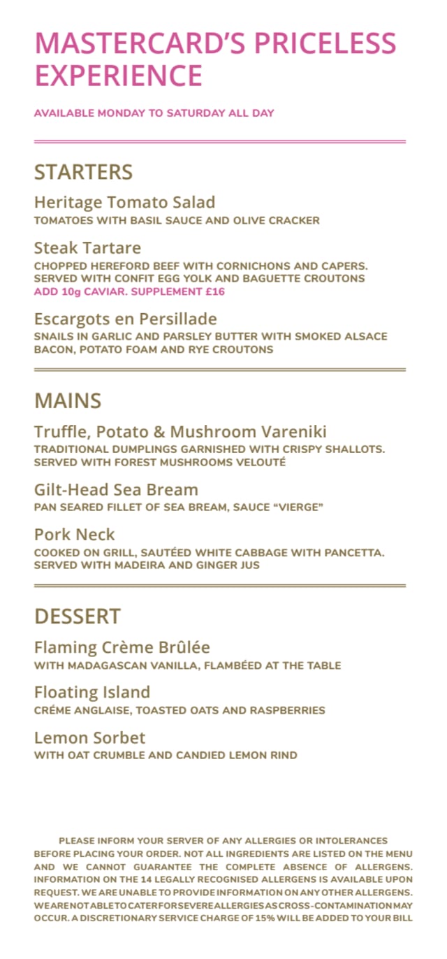 Bob Bob Ricard City in London - Restaurant Reviews, Menu and Prices ...