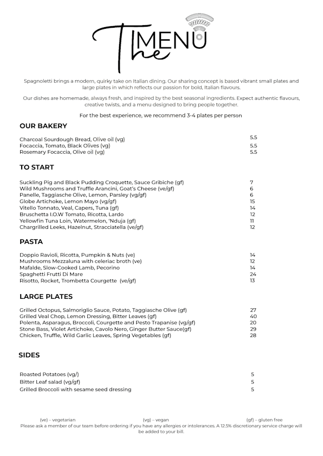 Spagnoletti in London - Restaurant Reviews, Menus, and Prices | TheFork