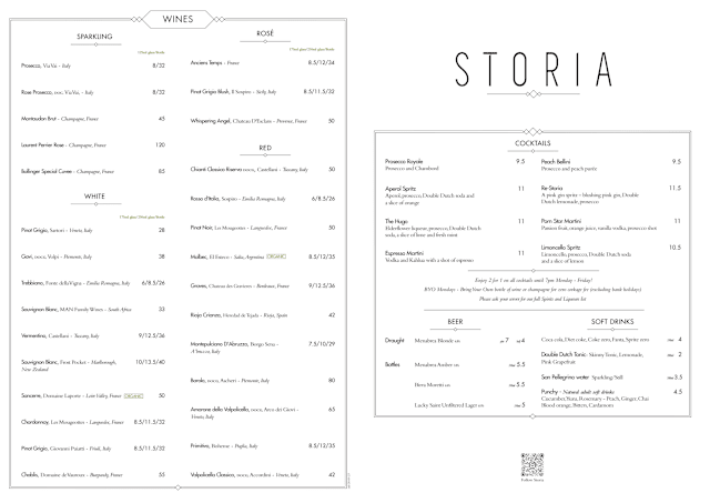 Menus 2025 - Storia - Shepperton in Shepperton | TheFork
