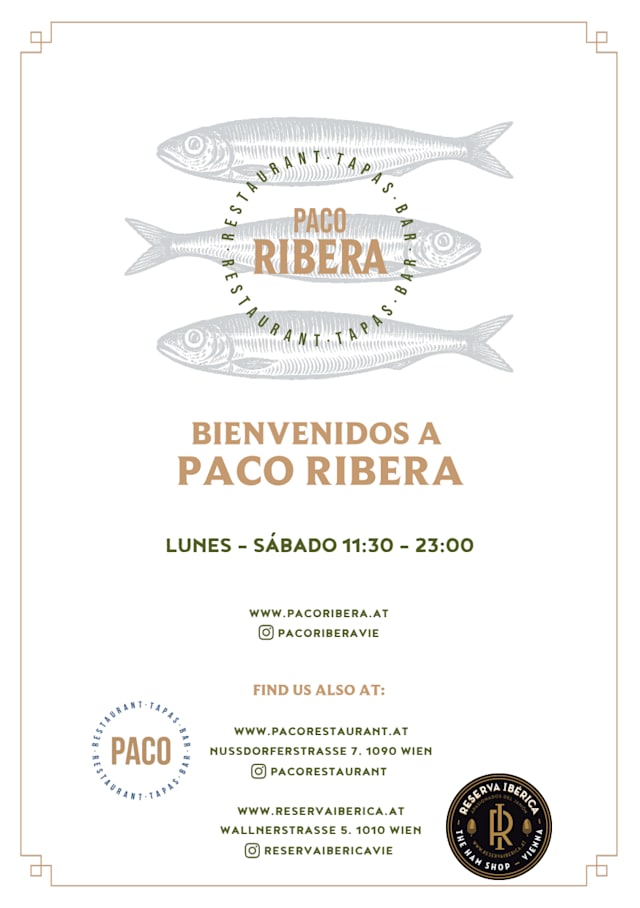 PACO Ribera in Wien - Bewertungen, Speisekarte und Preise | TheFork