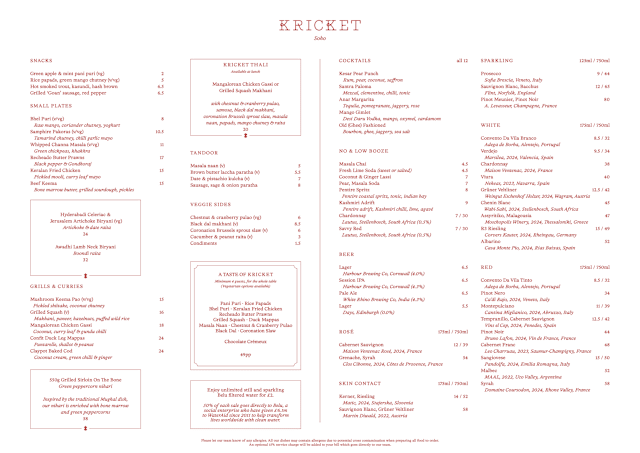 Kricket Soho in London - Restaurant Reviews, Menus, and Prices | TheFork