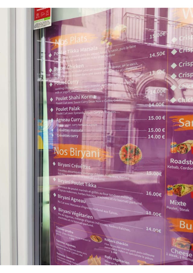 Carte et Menus 2026 - Grill House Indian à Nantes | TheFork