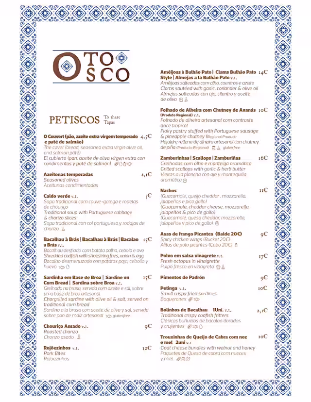 O Tosco Gastrobar em Porto - Preços, menu, morada, reserva e avaliações ...