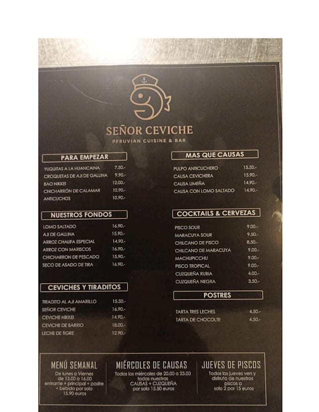 Sr Ceviche in Zaragoza - Restaurant Reviews, Menus, and Prices | TheFork