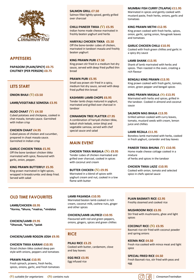 cinnamon tree uxbridge