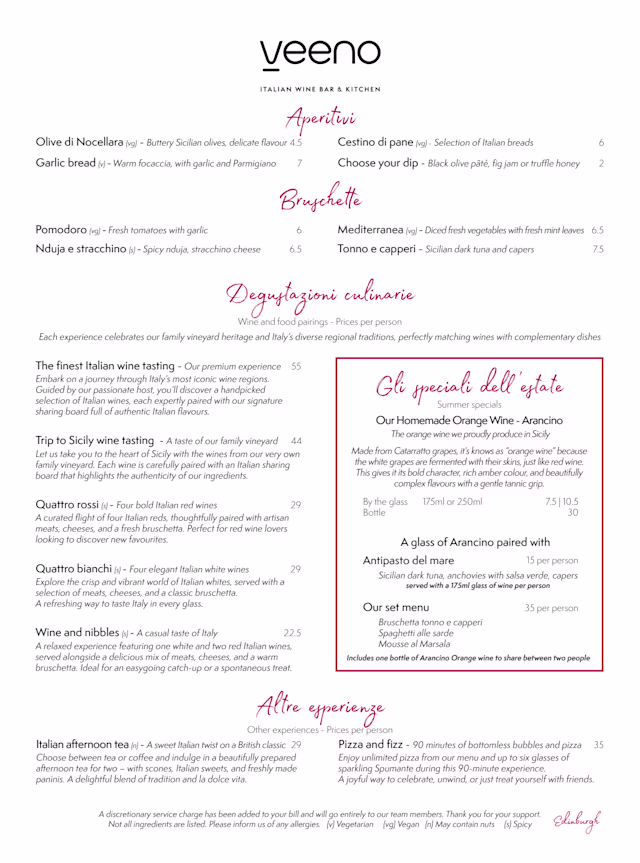 Veeno Edinburgh in Edinburgh - Restaurant Reviews, Menu and Prices ...