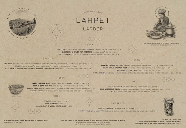 Lahpet Larder Bermondsey in London - Restaurant Reviews, Menus, and ...