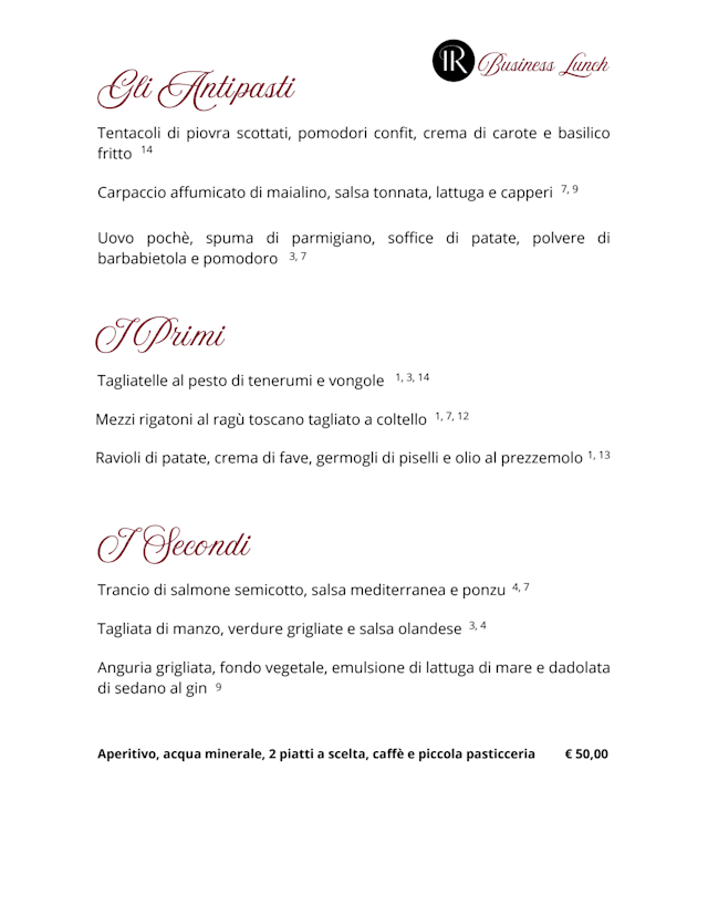 Menu 2026 - Imagina.Restaurant Villa Moroni in Stezzano | TheFork
