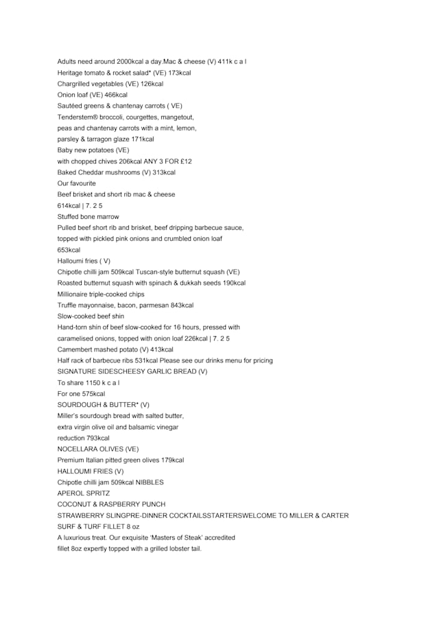 Miller & Carter - Cardiff - Thornhill in Cardiff - Menu, openingsuren ...