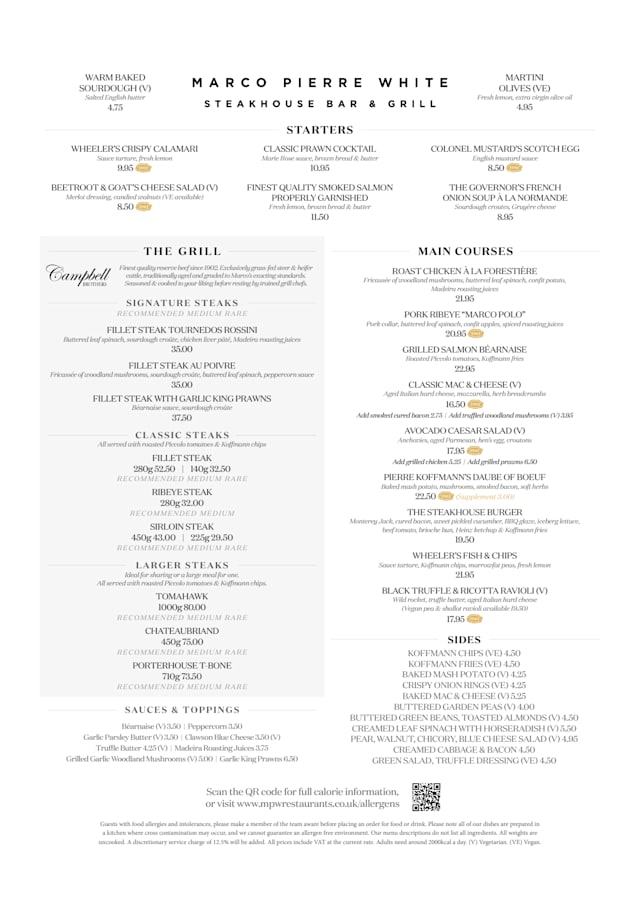 Marco Pierre White Steakhouse Bar & Grill Nottingham in Nottingham ...