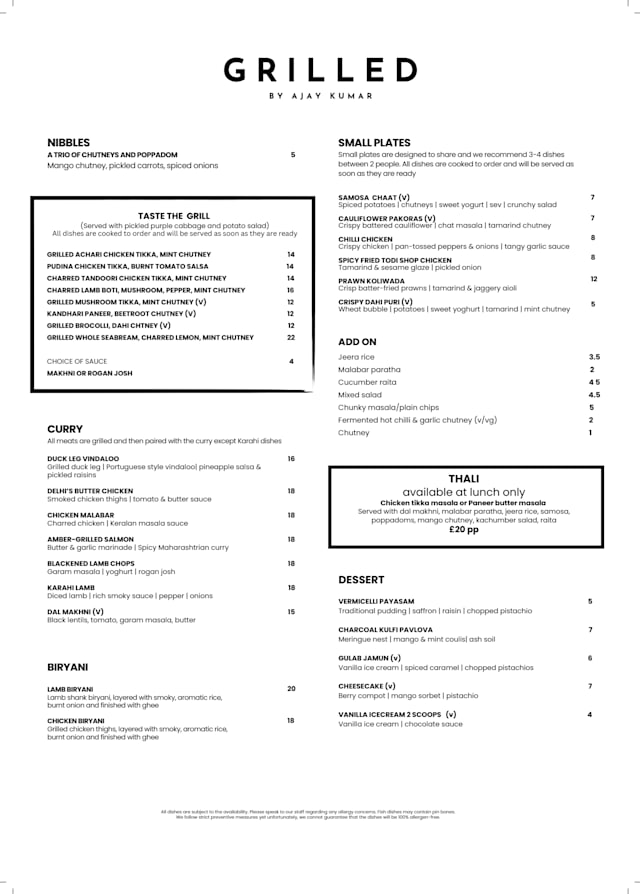 Grilled by Ajay Kumar in Glasgow - Restaurant Reviews, Menus, and Prices | TheFork