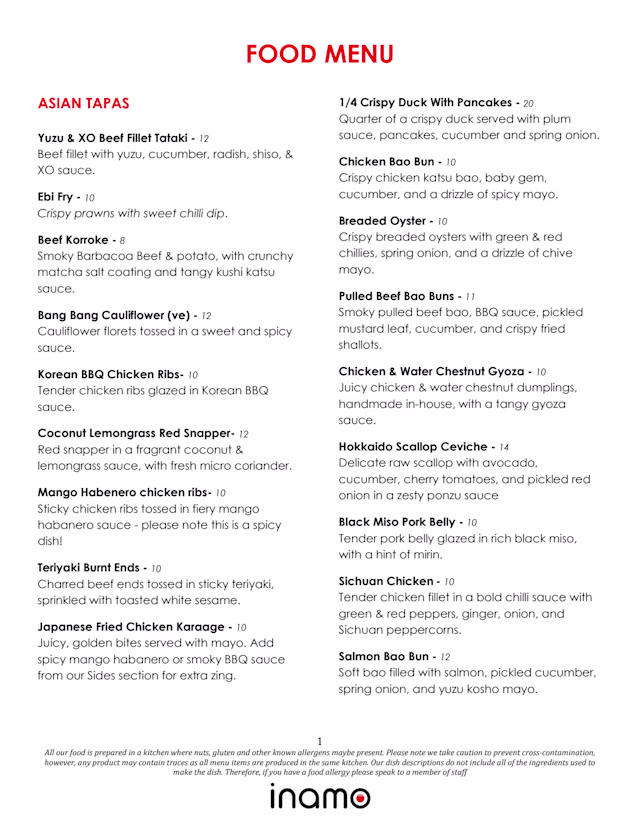 Inamo Soho in London - Restaurant Reviews, Menus, and Prices | TheFork