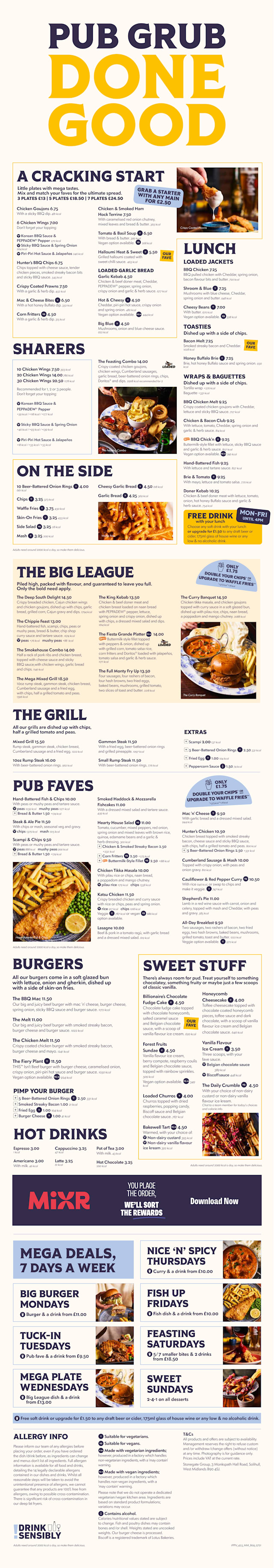 Menus 2025 - The Chesters Sunderland in Sunderland | TheFork