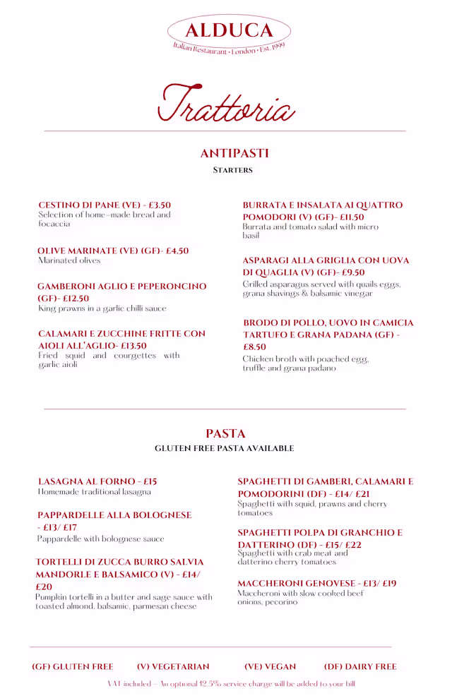 Al Duca in London - Restaurant Reviews, Menu and Prices | TheFork