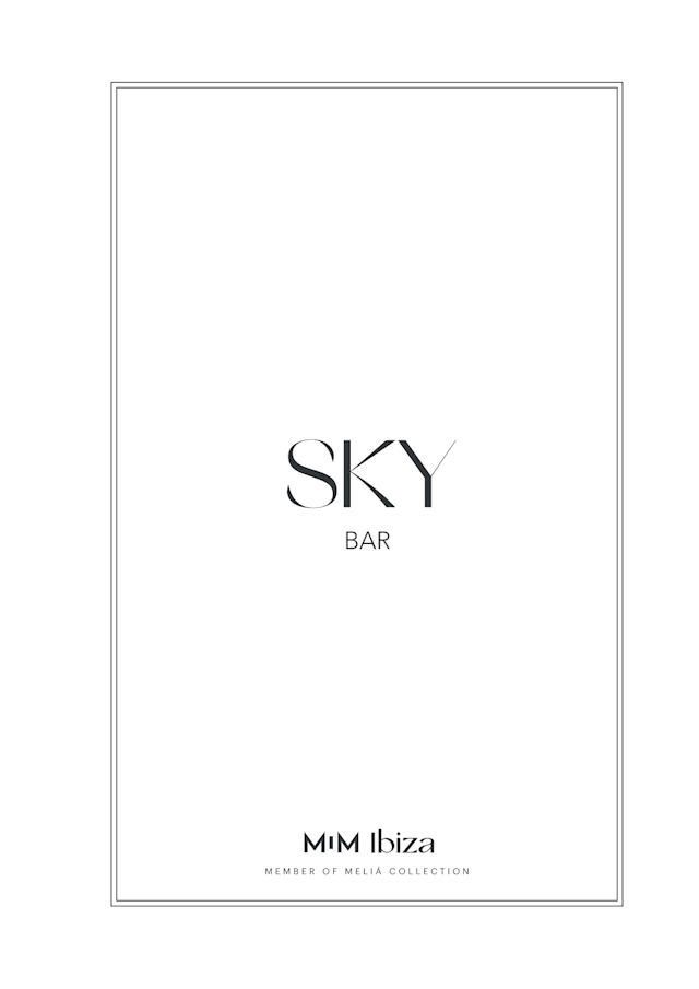 Carte et Menus 2026 - Sky Bar à Eivissa | TheFork
