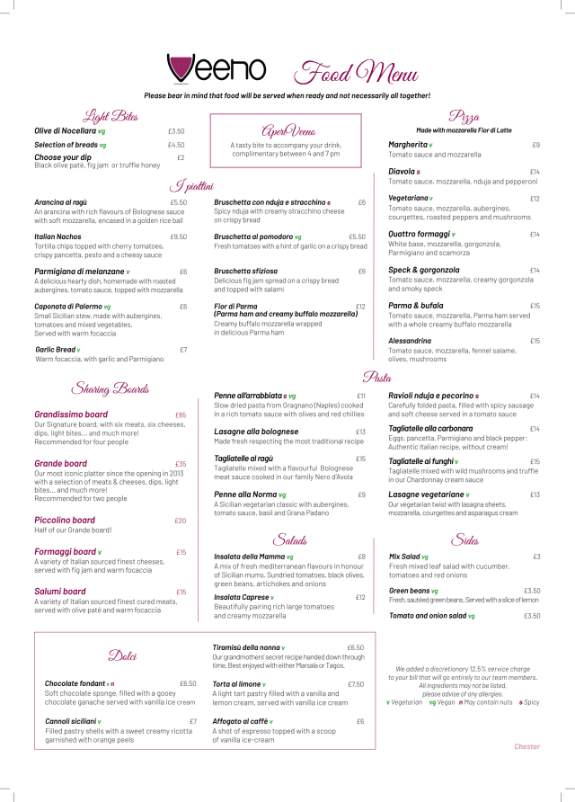 Veeno Chester in Chester - Restaurant Reviews, Menus, and Prices | TheFork