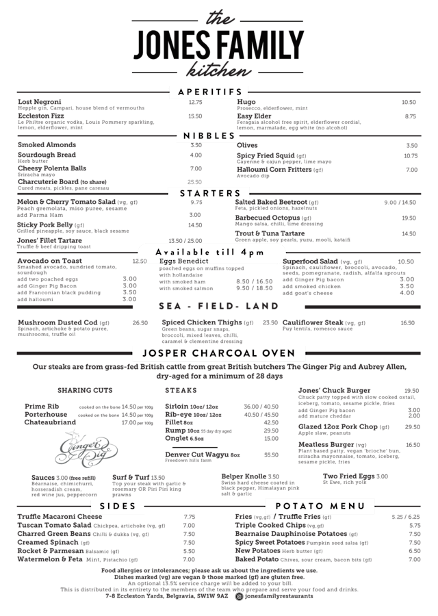 The Jones Family Kitchen in London - Restaurant Reviews, Menus, and ...