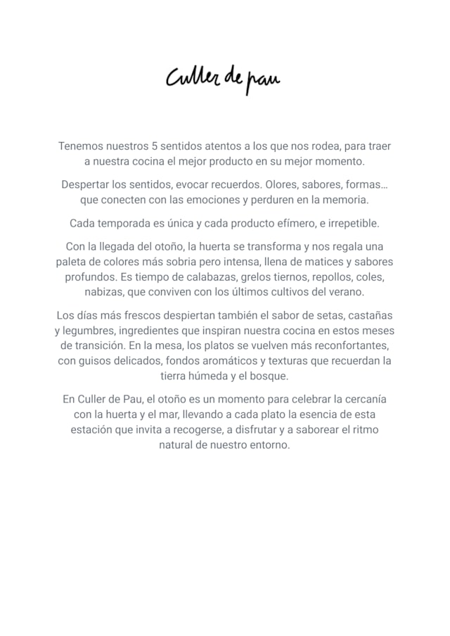 Restaurante Culler de Pau en O Grove - Menú 2026, opiniones, precios y ...
