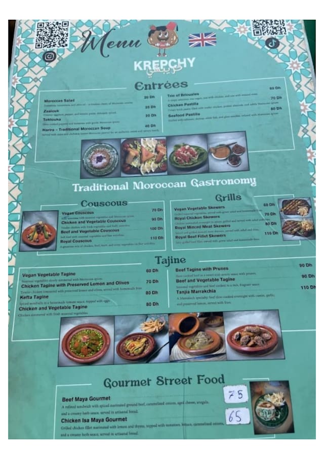 Menu 2026 - Krepchy in Al-Kasbah | TheFork