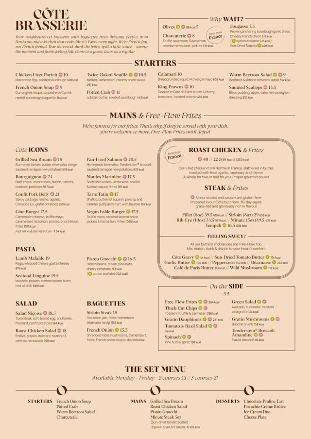 Cote Brasserie - Kingston in London - Restaurant Reviews, Menus, and ...