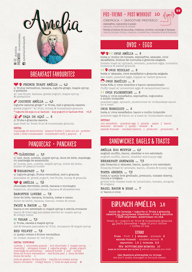Menu 2025 - Amélia em Lisboa | TheFork