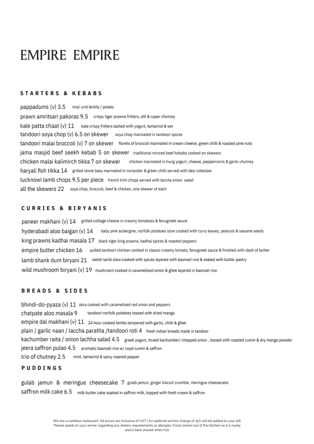 Empire Empire in London - Restaurant Reviews, Menus, and Prices | TheFork