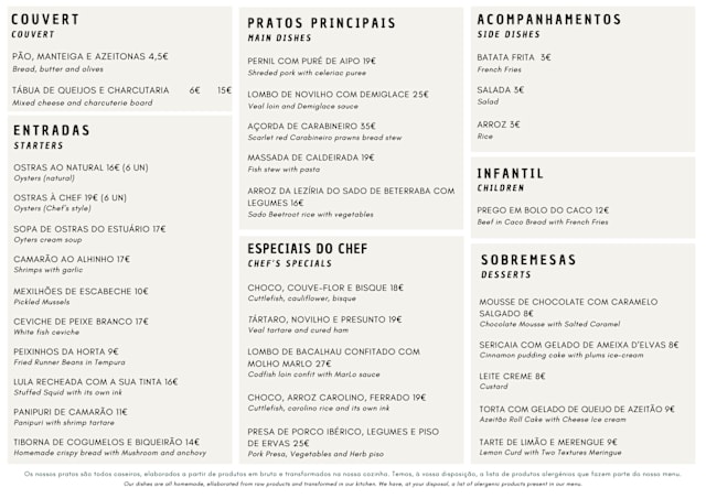 Sóce by Mauro Loureiro em Setúbal - Preços, menu, morada, reserva e ...