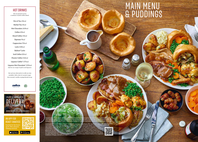Menus 2026 - Toby Carvery - Bexleyheath in Bexleyheath | TheFork