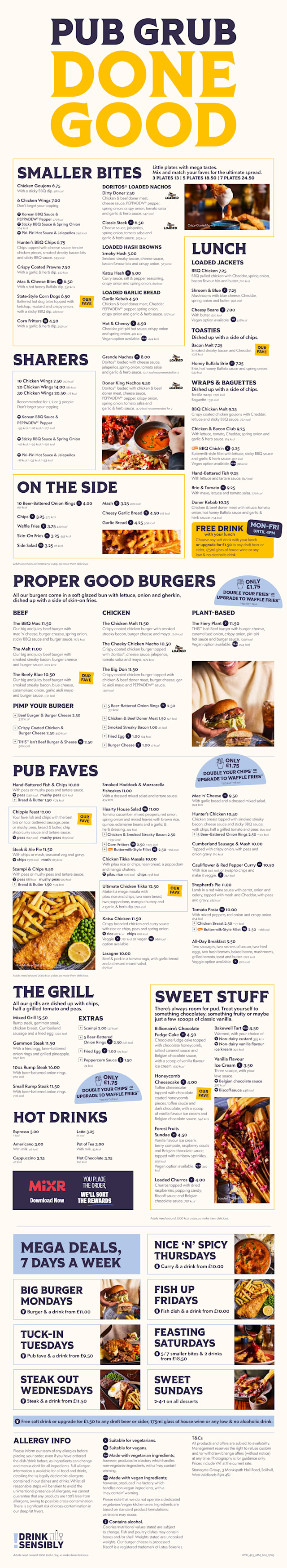 Menu 2026 - The George Crosby in Crosby | TheFork
