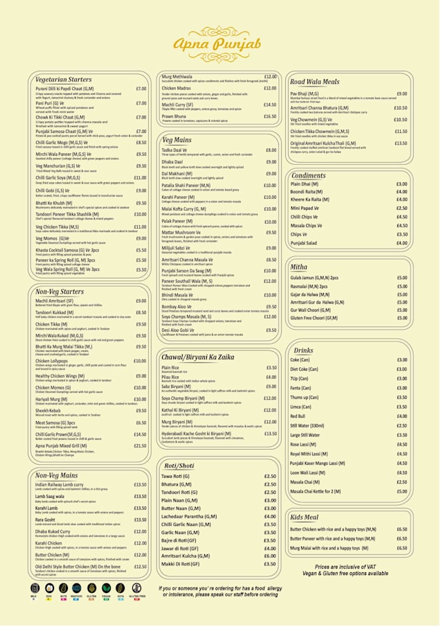 Apna Punjab in Southall - Restaurant Reviews, Menus, and Prices | TheFork