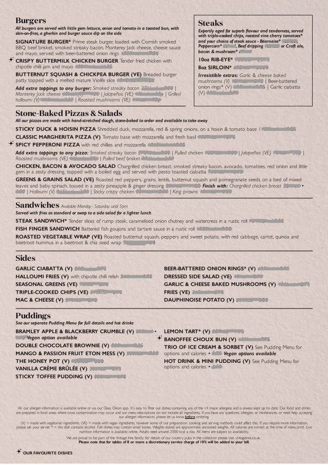 Menus 2026 - The Thames Court in Shepperton | TheFork