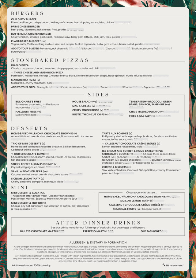 Menus 2025 - The Inn at Maybury in Woking | TheFork