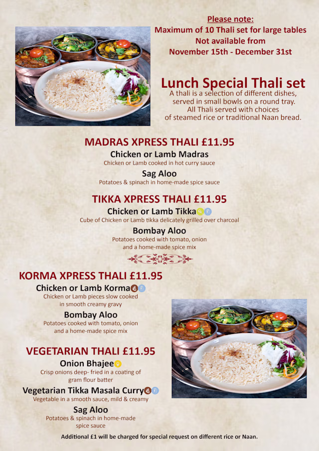 Menus 2026 - The India - Fleet Street in London | TheFork